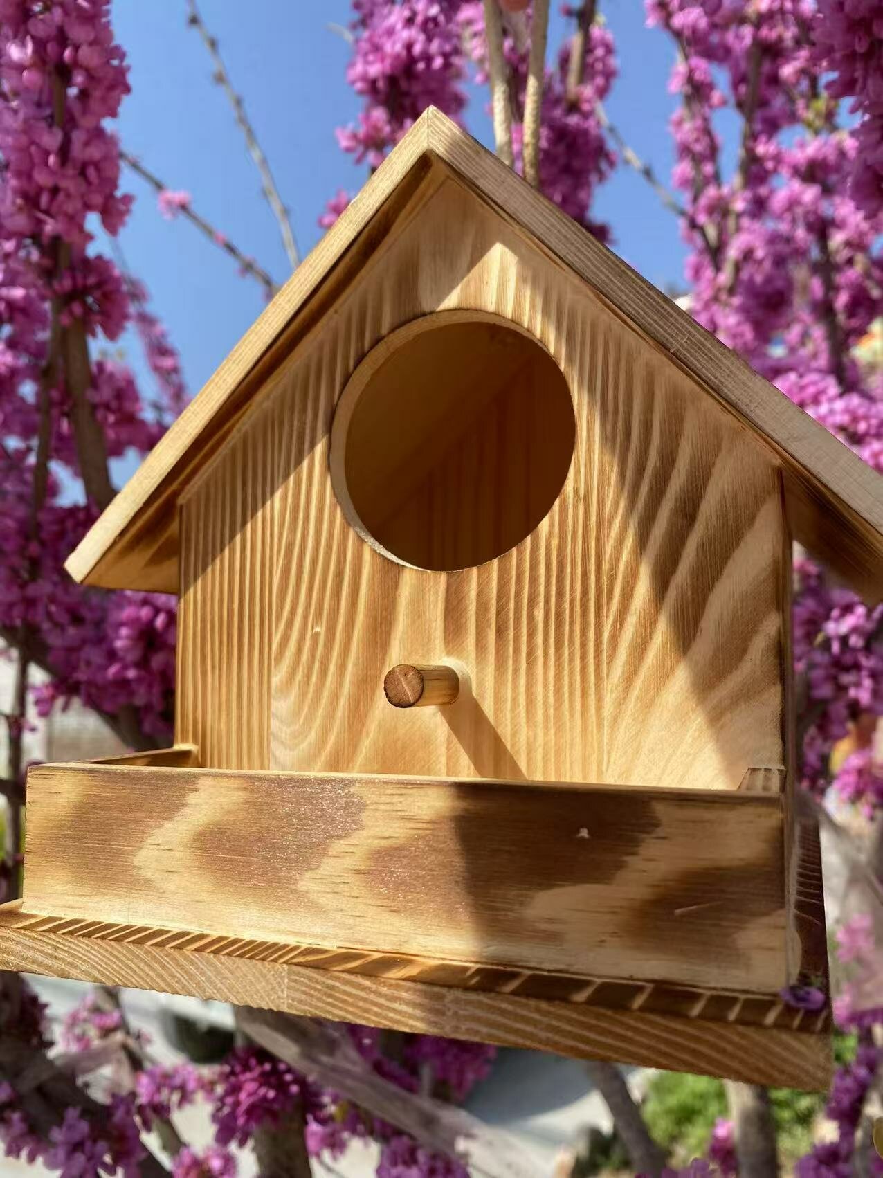 Креативный DIY птичий домик для дома и улицы, деревянный домик в пасторальном стиле, декор для дома