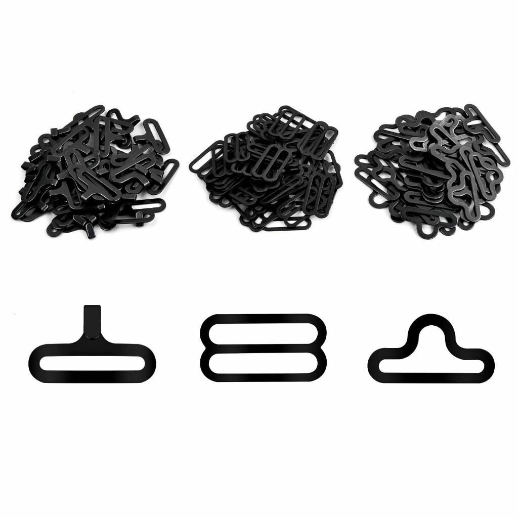 50 шт. Крючки для галстуков, зажимы для галстуков, застежки, Черный