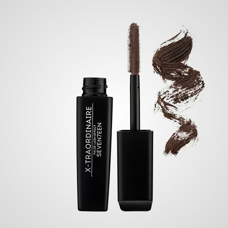 Тушь для ресниц удлинение объем подкручивание тон 06 коричневый SEVENTEEN X-TRAORDINAIRE Mascara Тушь 9 мл