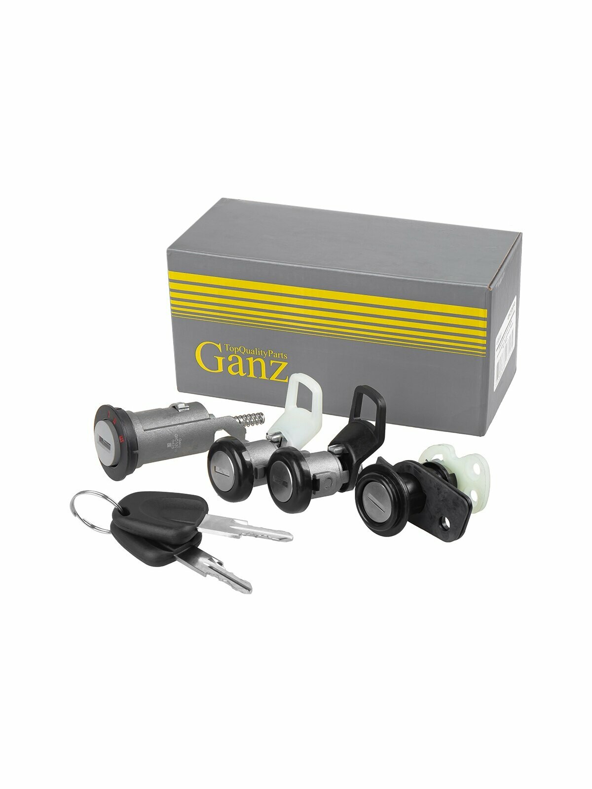 Сердцевина(личинка) замка двери с ключами (к-т) для DAEWOO Nexia 95-> GANZ GIC12010