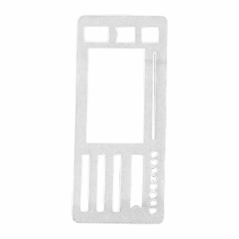 Гибкая линейка шаблона записи-Прозрачный цвет