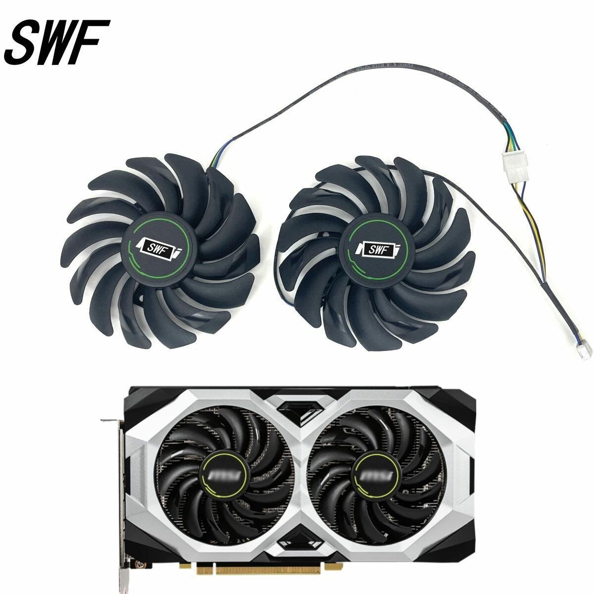 Новый 2PCS/set 87 мм PLD09210S12HH 2060S RTX2070 охлаждение вентилятор для MSI GeForce RTX 2070 2060 Super VENTUS XS OC охлаждение графический вентилятор