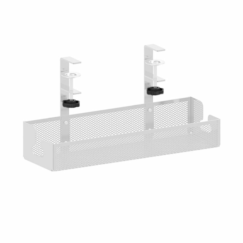 Стеллаж для хранения кабелей под столом-белый-большой
