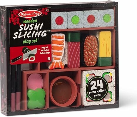 Сюжетно-ролевой набор Melissa & Doug - Деревянный набор для приготовления суши, 24 эл. - 12608