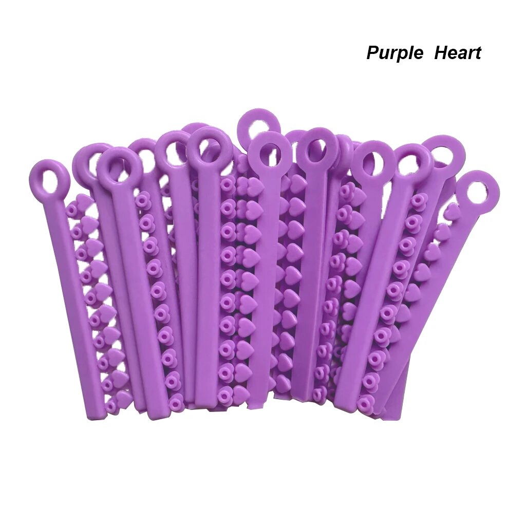 Стоматологические ортодонтические эластичные лигатуры, ленты для брекетов, брекеты, Purple Heart