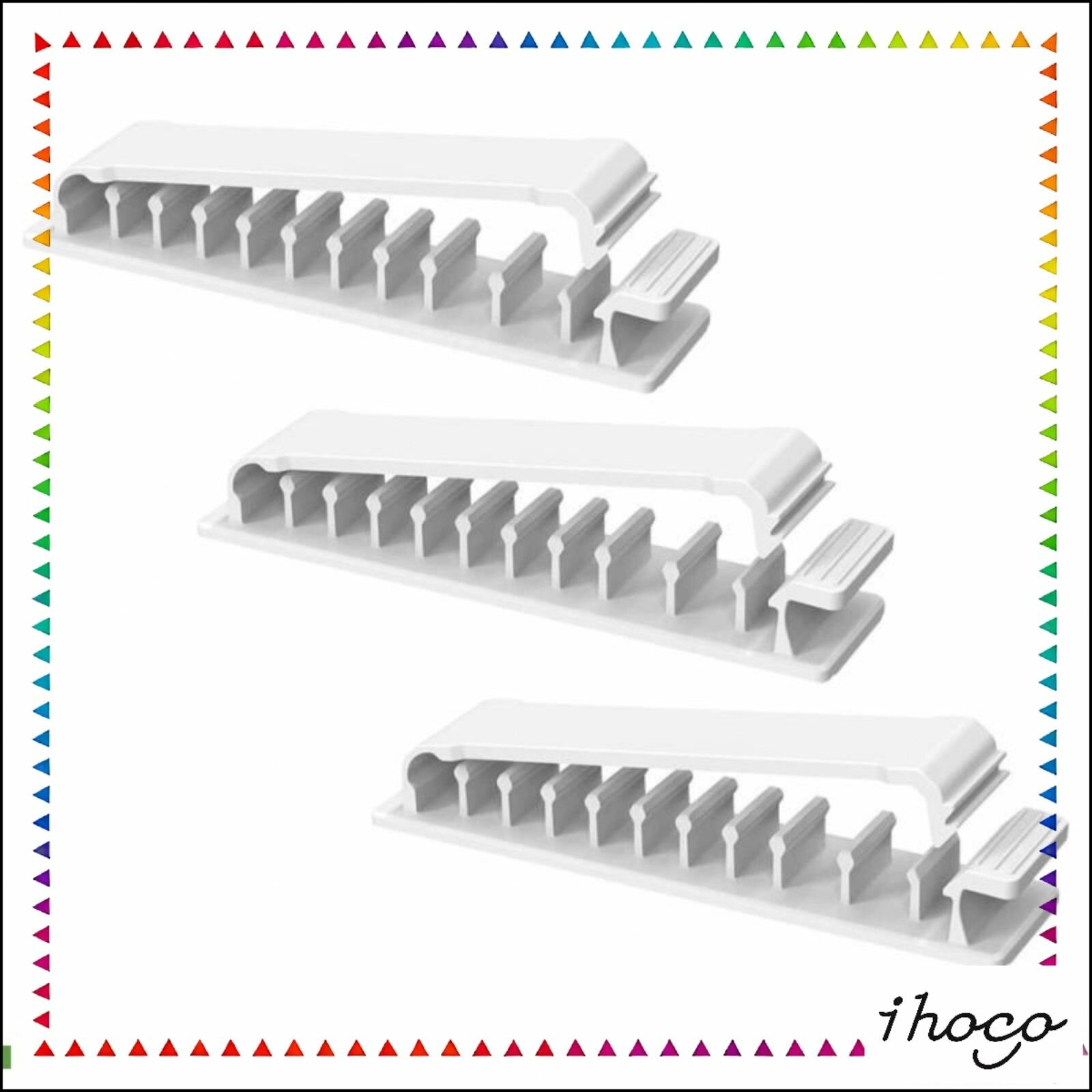 Эксклюзивный набор из 3 держателей для проводов и кабелей с клейкой основой, органайзеры USB и зажимы для управления электроприборами