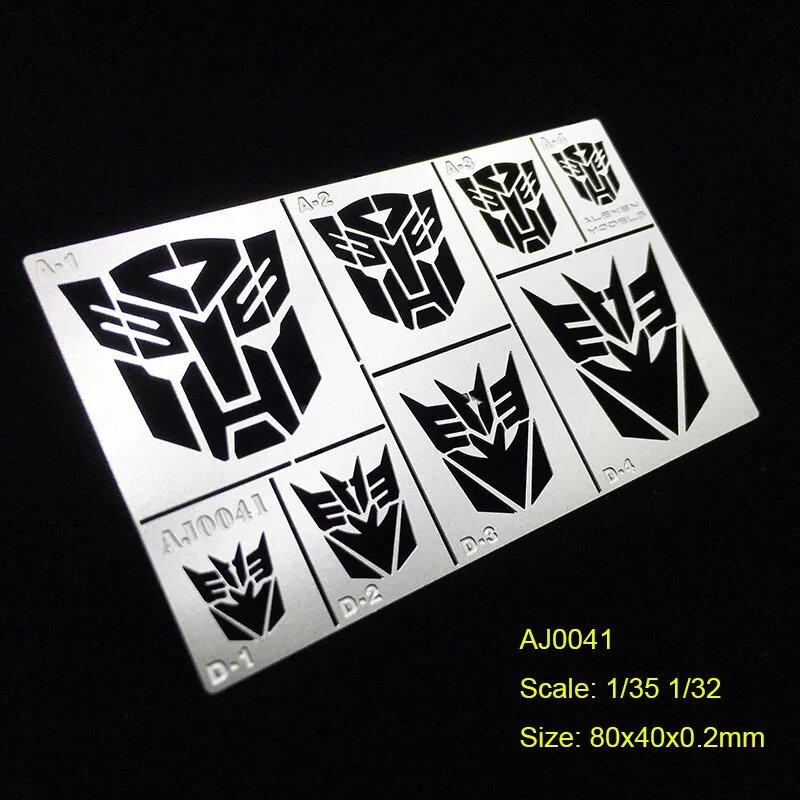 Набор трафаретов Transformers AJ0041 1/32 1/35, цвет AJ0041