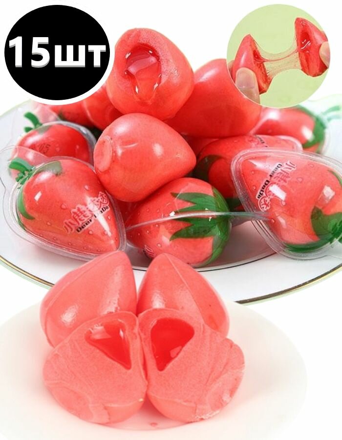 Мармелад Клубника с фруктовым джемом 18 г * 15 шт