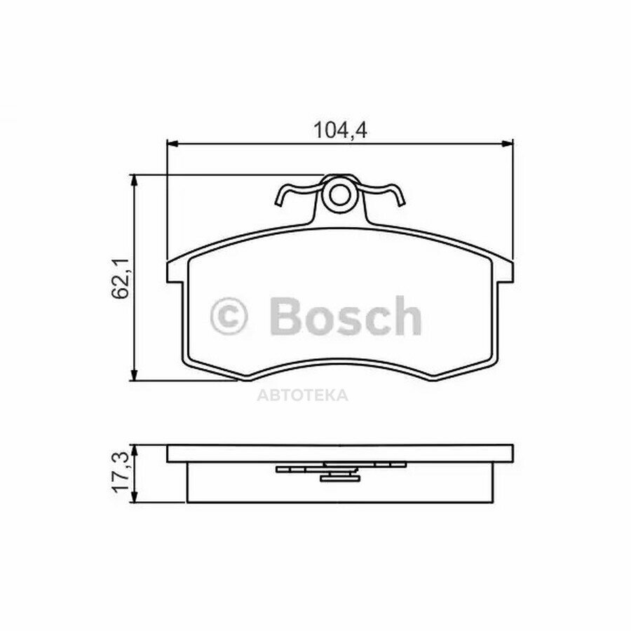 Колодки торм. пер. BOSCH 0986495214