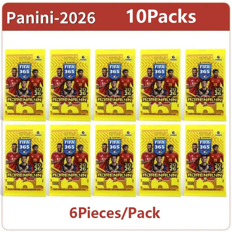 Коллекционные футбольные карточки Panini FIFA 365 Adrenalyn XL 2026 E-10Packs