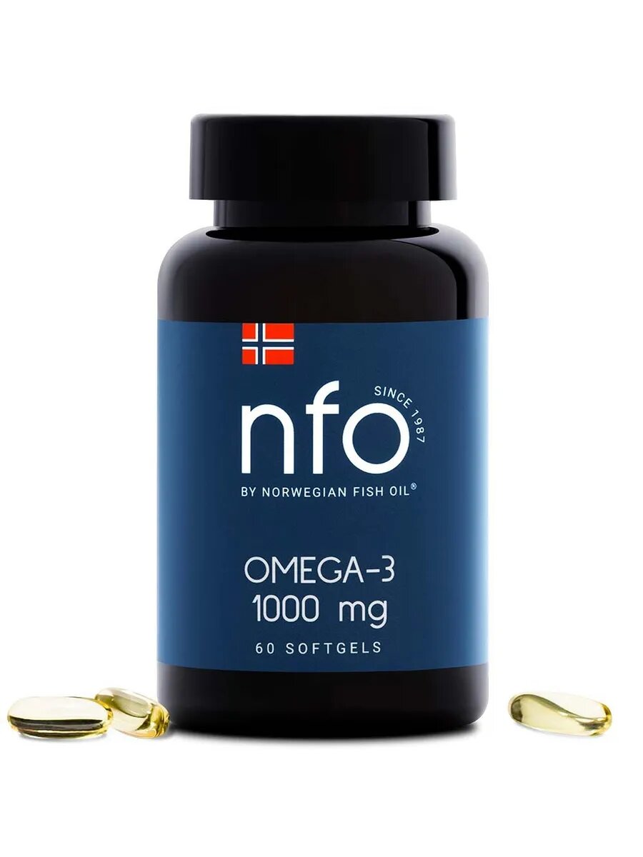 NFO Омега-3 1000 мг 60 шт. капсулы массой 1450 мг