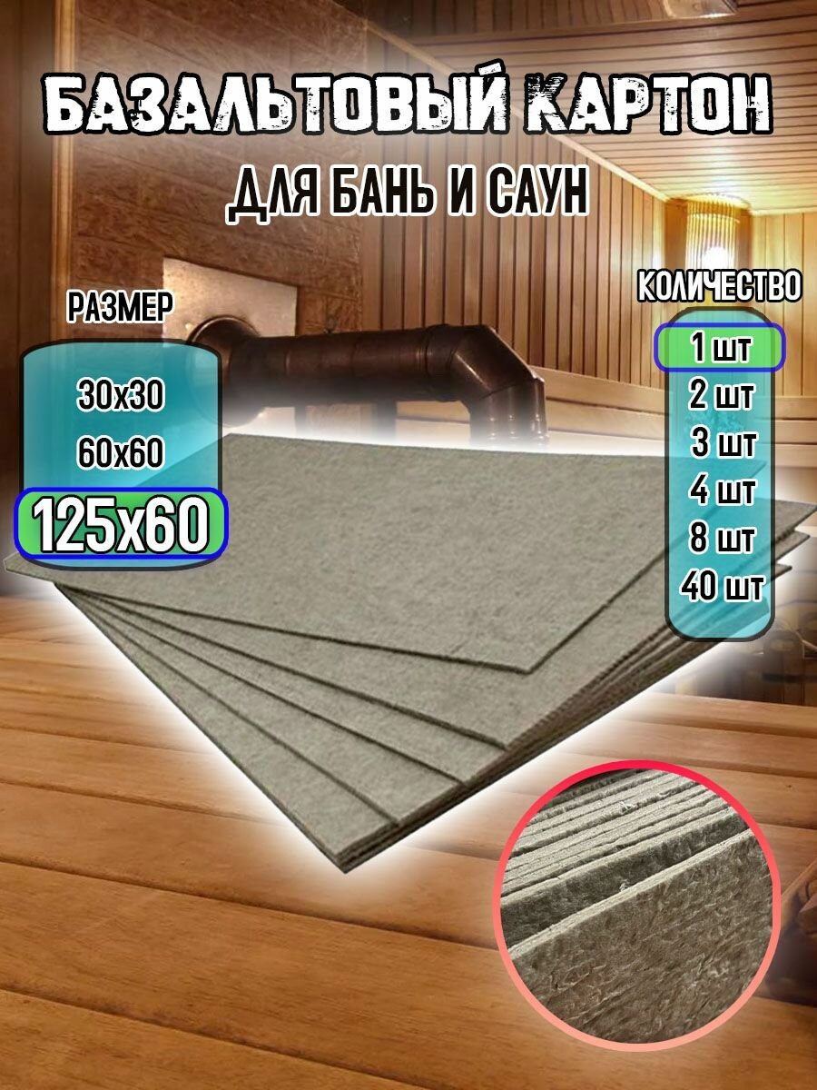 Картон базальтовый БВТМ-К. Мат огнезащитный. 1250*600мм. 1 шт. Материал базальтоволокнистый теплоизоляционный. листовой утеплитель базальтовая теплоизоляция для огнезащиты
