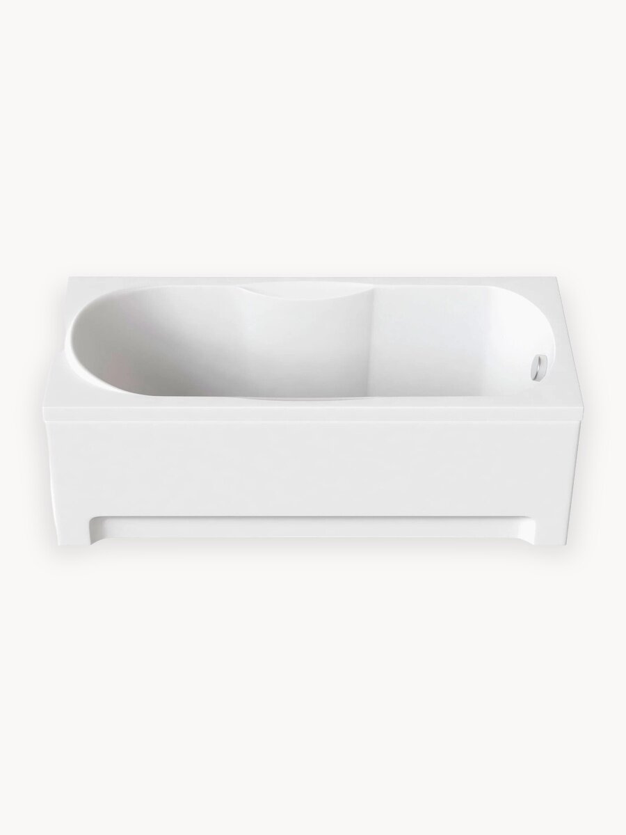 Акриловая ванна DIWO Ярославль 170x70, на ножках, пристенная, белая, глянцевая, прямоугольная, антискользящее покрытие