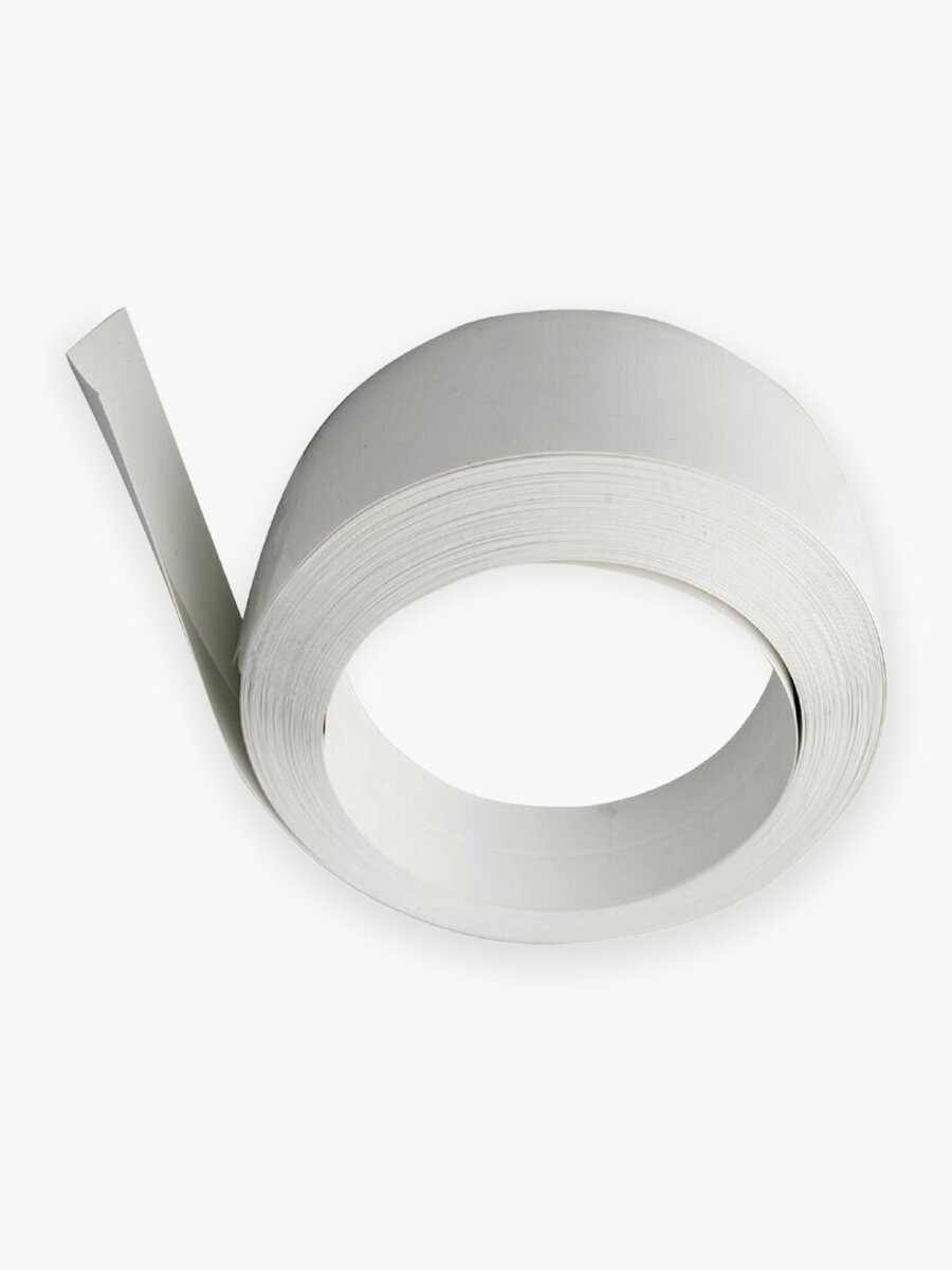 Угол ПВХ белый 15х15мм 20 метров / жесткий / для окон/ не самоклеющийся