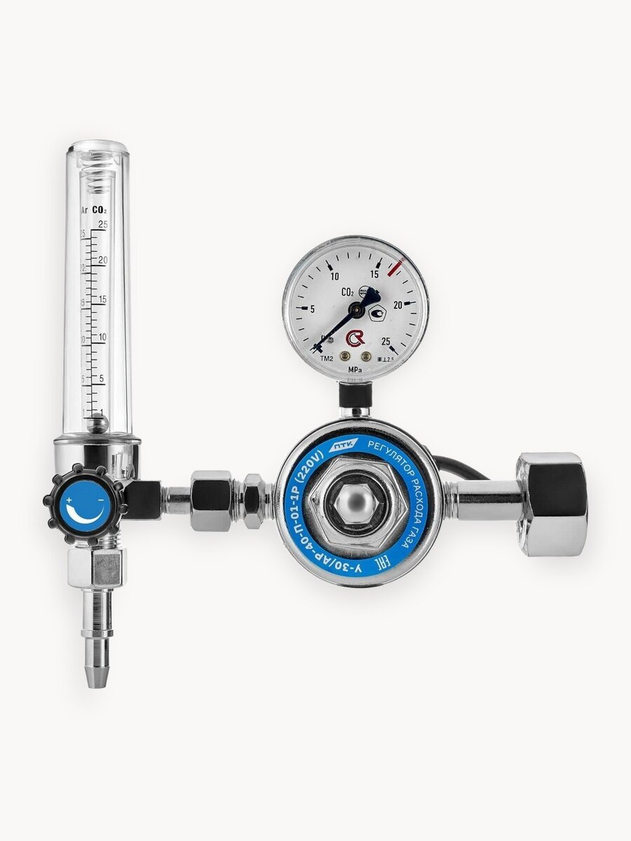 Регулятор давления (редуктор) углекислотный с подогревателем УР-30-Р1П-220