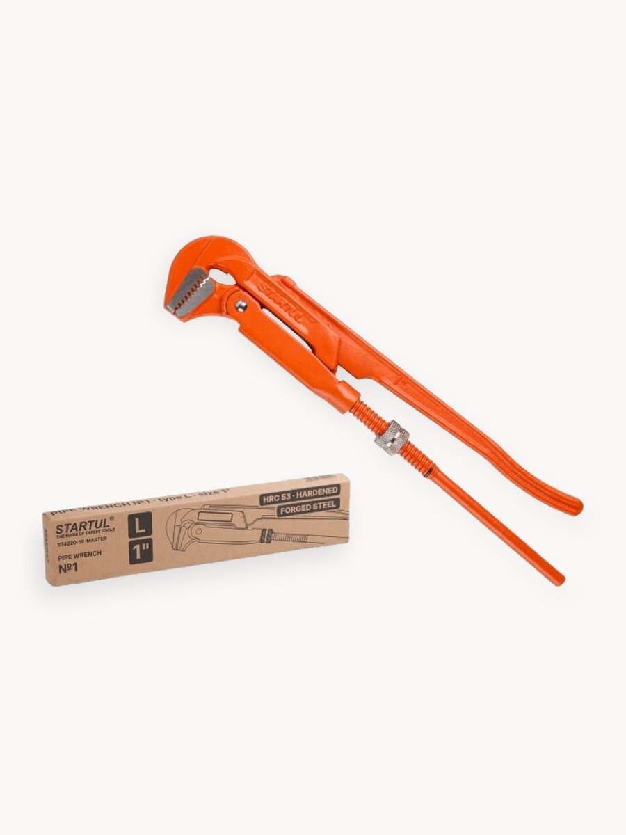 Ключ трубный STARTUL Master ST4220-10, 1", L-образный, рычажный, углеродистая сталь, 30 см