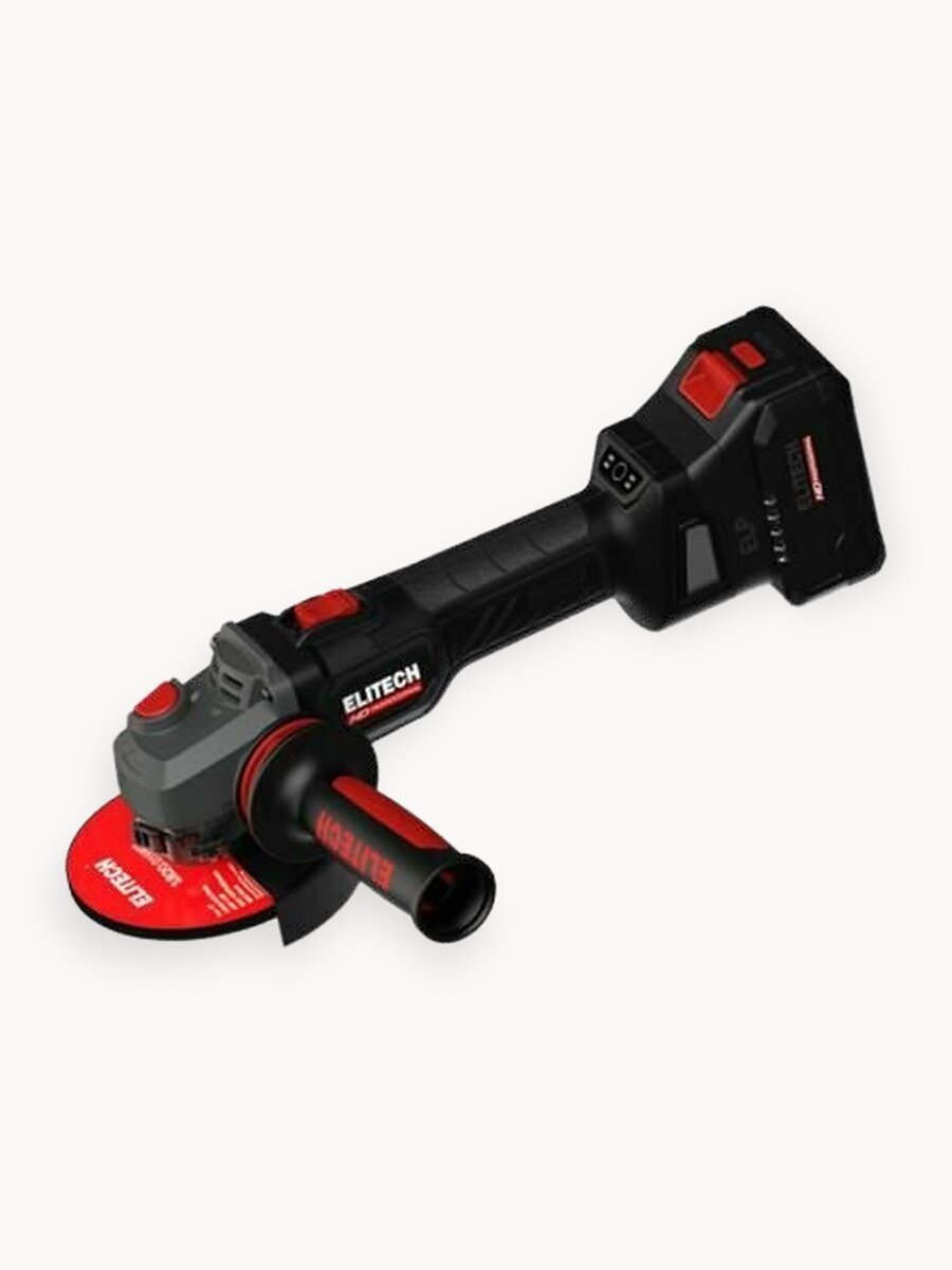 Шлифмашина угловая аккумуляторная Elitech HD CAG 2012BL (E2213.074.01) 125 мм 9500 об/мин 1 акб