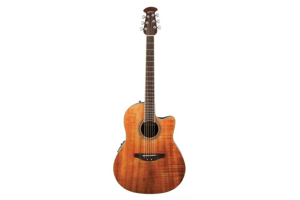 Ovation CS24P-FKOA Celebrity Standard Plus Mid Cutaway Figured Koa гитара электроакустическая с вырезом