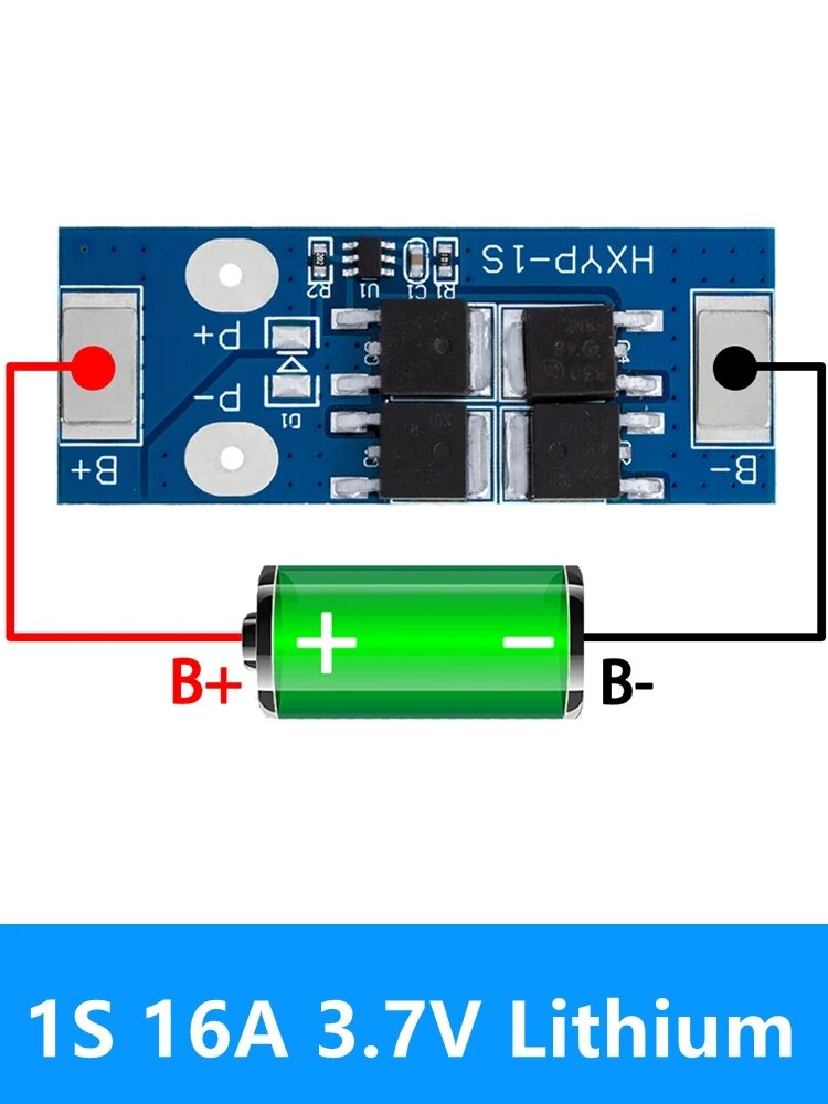 Защитная плата для литий-ионных аккумуляторов Baishundianzi BMS 1S