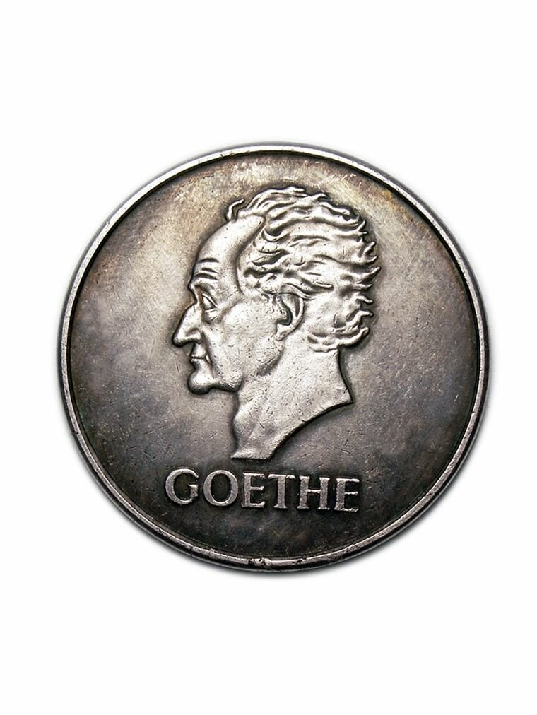 5 марок 1932 года 100 лет смерти Гете 1832 сувенирная копия монеты, нумизматика, деньги для коллекции