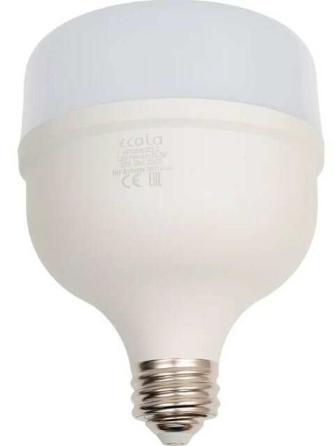 Лампа светодиод. Ecola High Power LED Premium 65W 220V универс. E27/E40 (лампа) 6000K 280х140mm