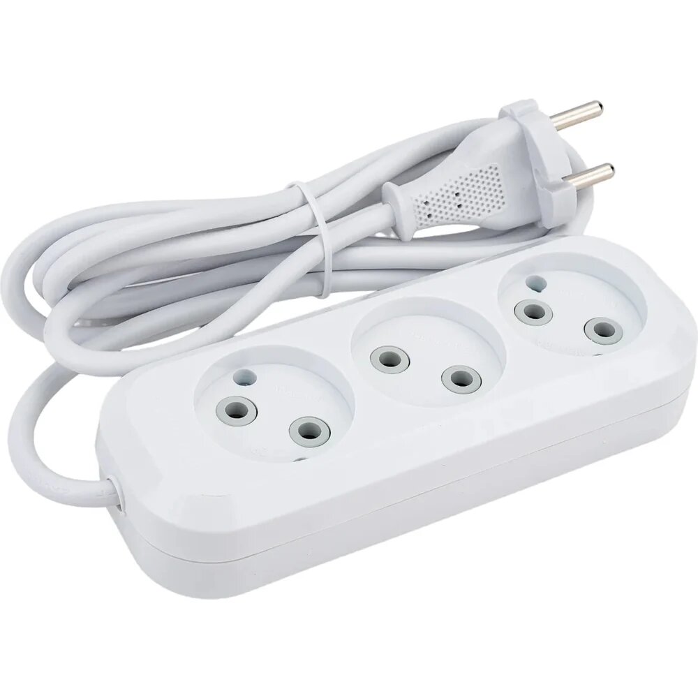 Удлинитель без заземления 3х3 м Makel 123 MGP123, из материалов не поддерживающих горение