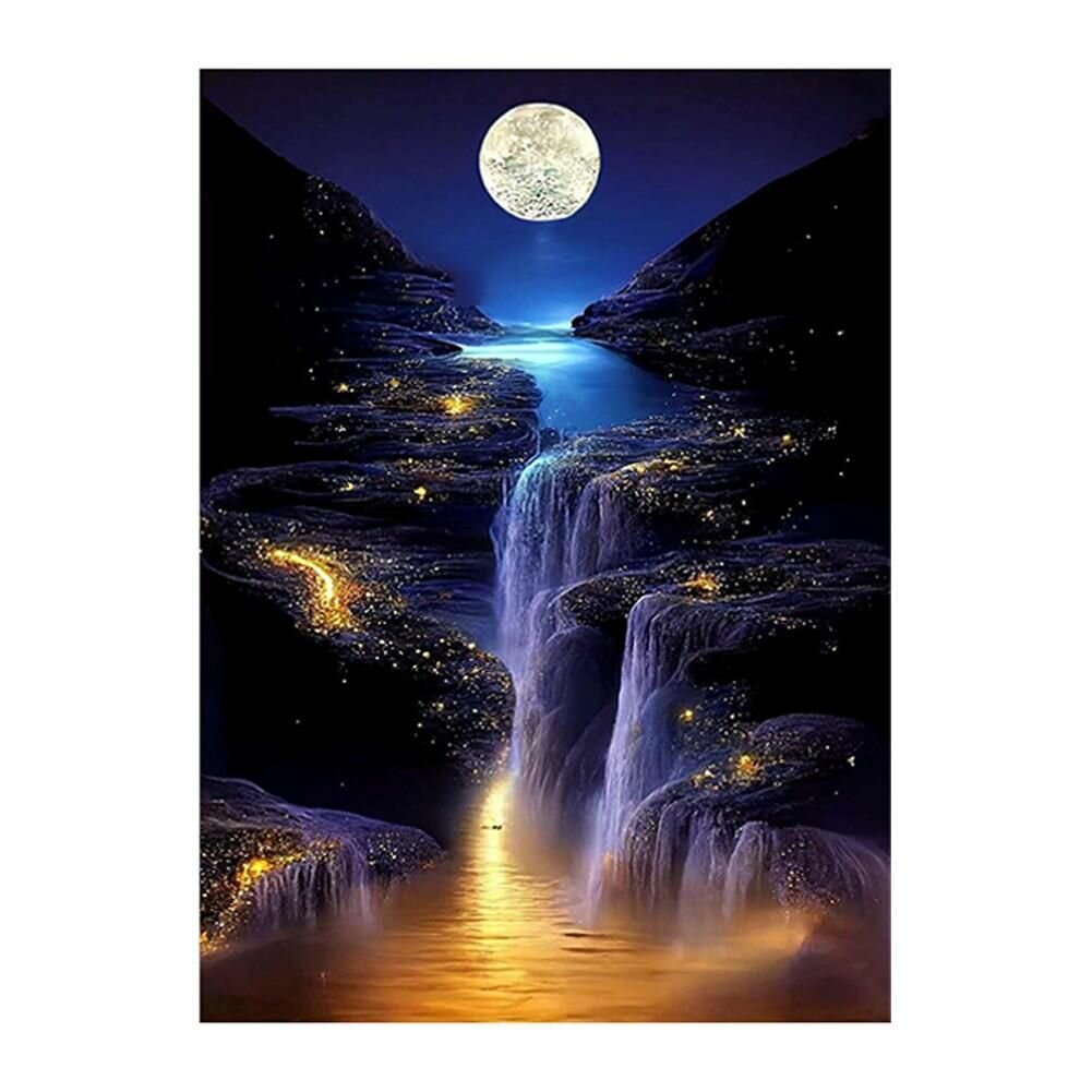 Алмазная мозаика большого размера полная выкладка картина стразы светящиеся в темноте