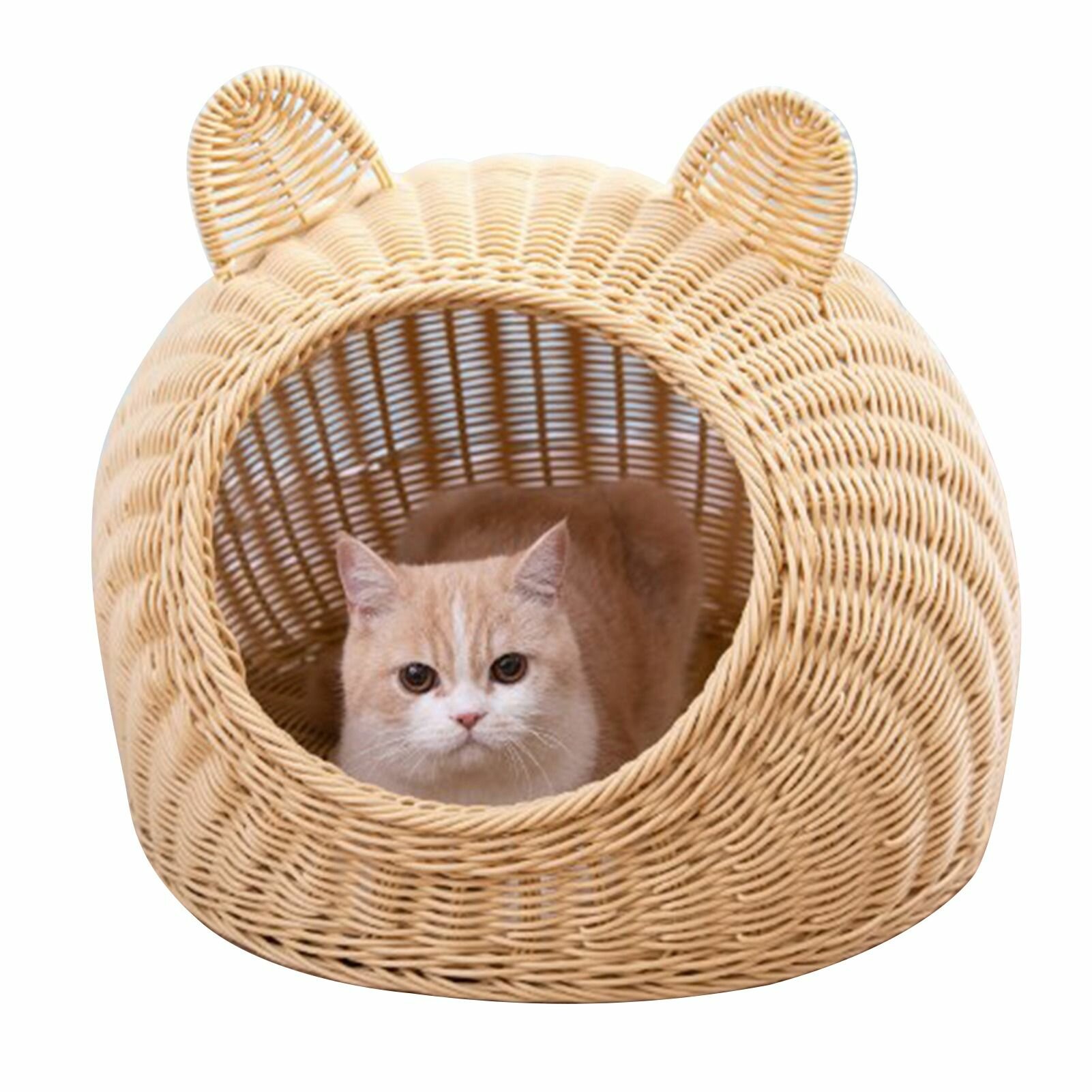 Имитация кошачьего гнезда из ротанга
