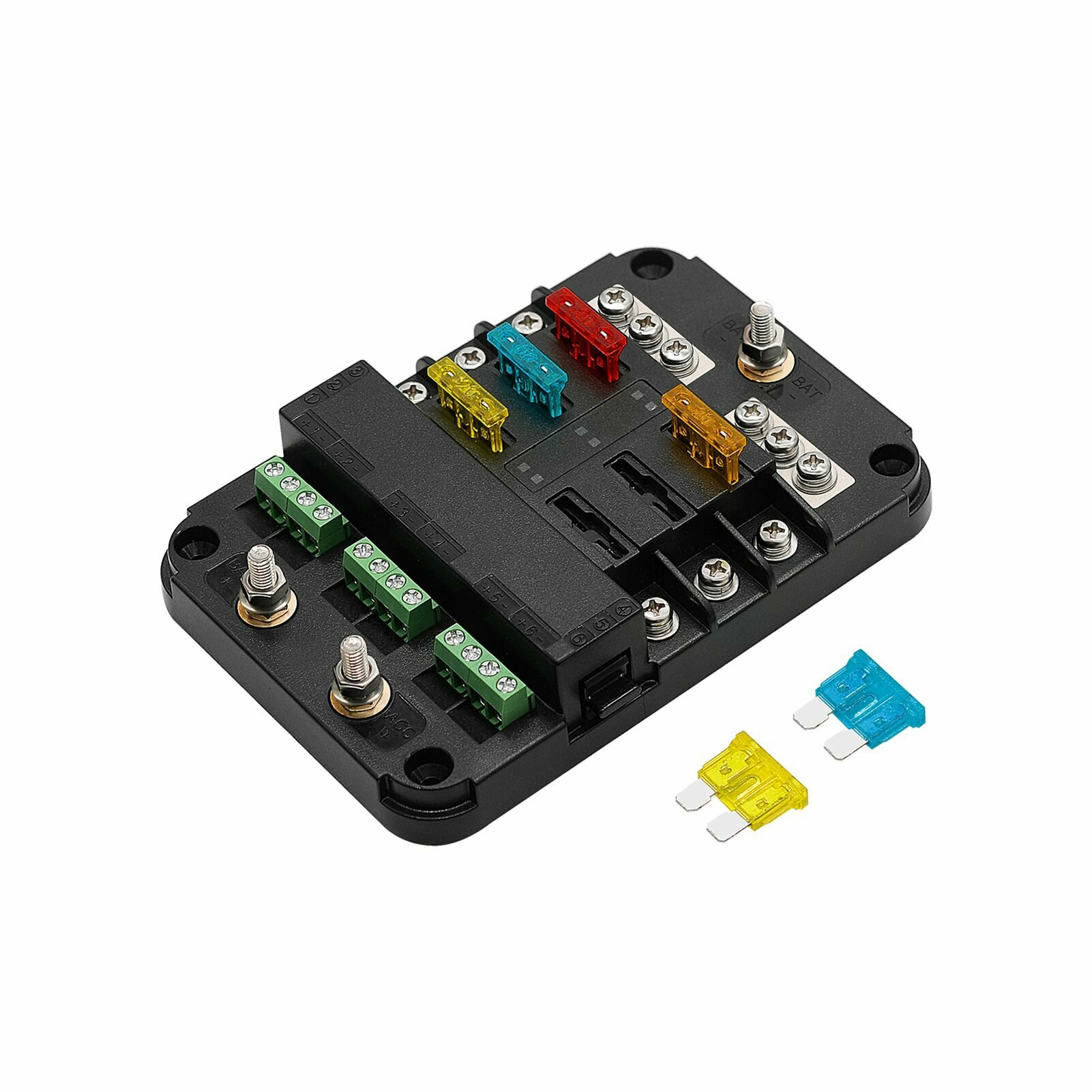 6-позиционный блок предохранителей со светодиодом