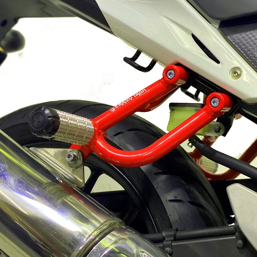 Сабкейдж HONDA CB400F, CB500F 13-15 CRAZY IRON, чёрный матовый цвет