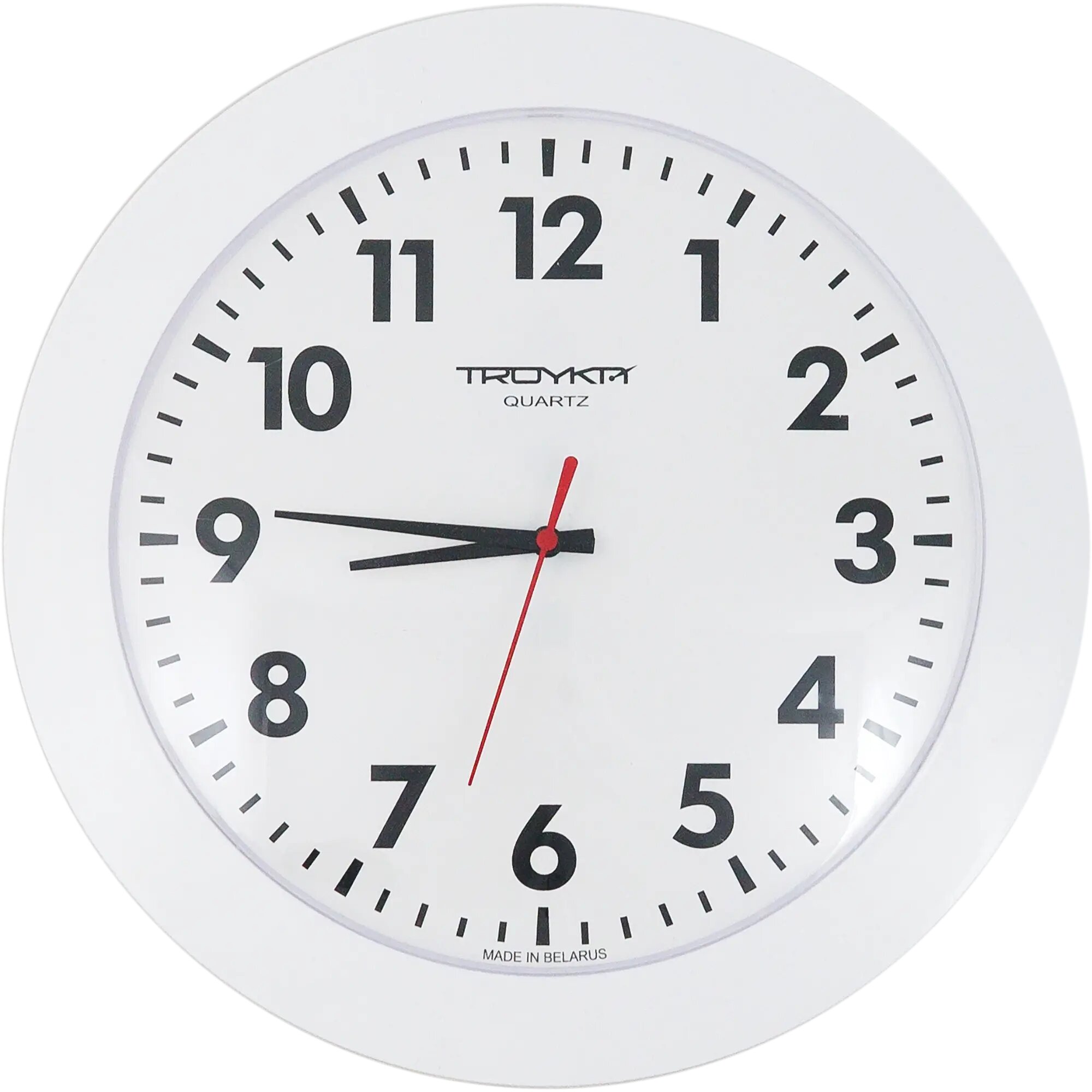 Настенные часы «Эконом» белые, диаметр 30.5 см стильный элемент интерьера