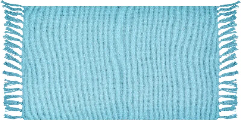 Коврик декоративный хлопок Solid Mat JBT-001-07 50x80 см цвет бирюзовый