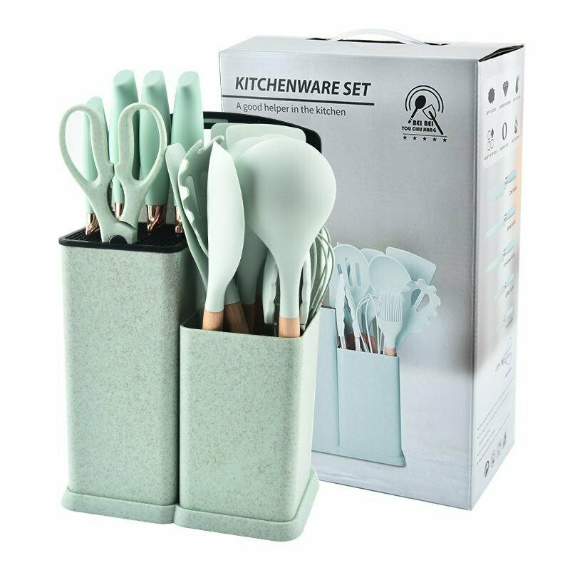 Набор кухонных принадлежностей, 19предметов + с разделочной доской "Kitchenware Set"