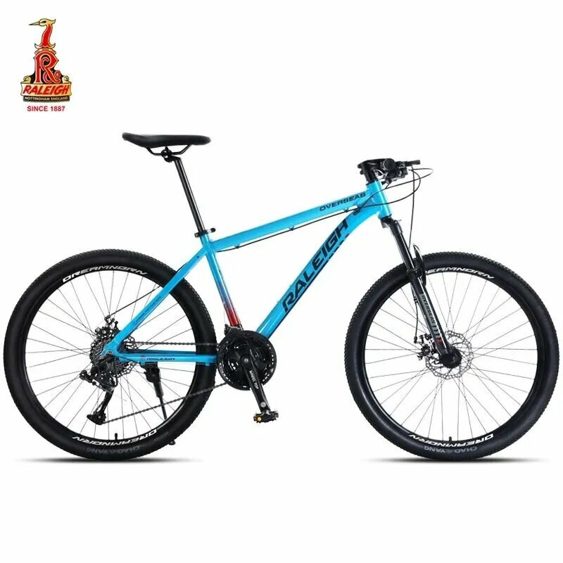 RALEIGH Велосипед Горный, Шоссейный, RALEIGH; 30-ступенчатая (коробка передач L-TWOO); 26 дюймов (подходит для людей ростом 155-180 см); блокируемая передняя вилка; рама для горного велосипеда из алюминиевого сплава；