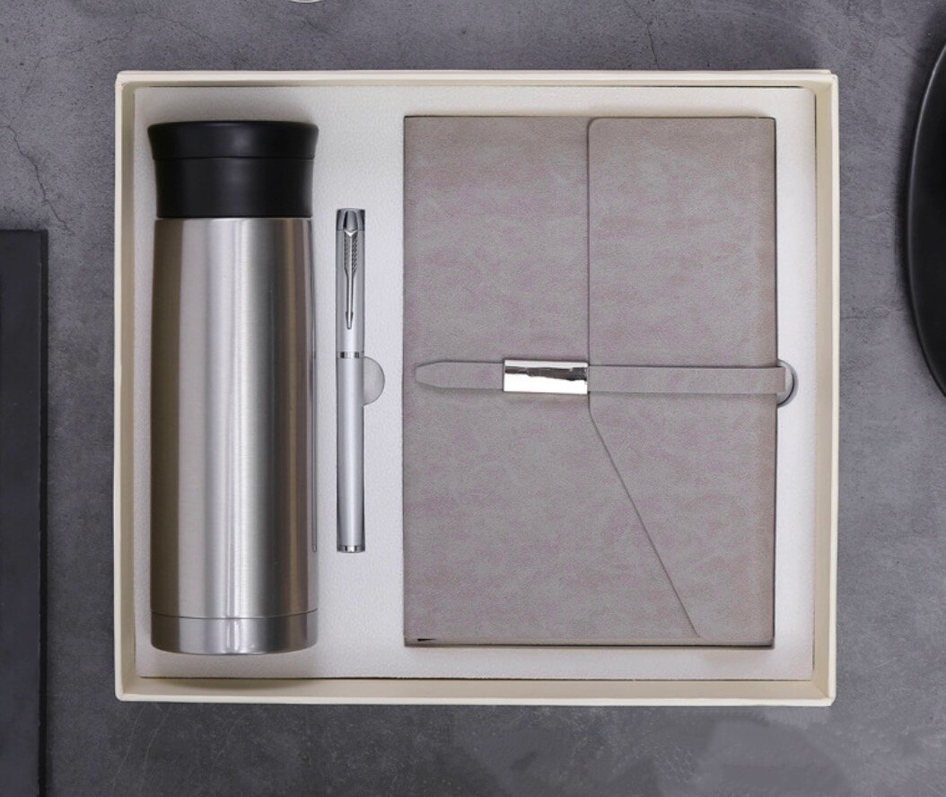 Набор MyPads MY-001 подарочный ежедневник ручка термос бизнес подарок мужчине женщине юристу врачу преподавателю учителю начальнику руководителю ди.