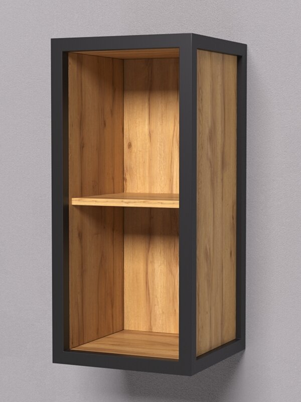 Антресоль узкая А-03 "стронг" в стиле лофт, Дуб Золотистый. Производитель товара - компания Westcom.