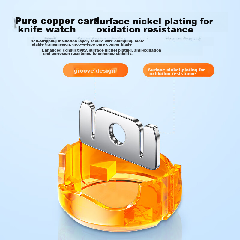 SAMZHE Terminal Block, High-Quality Eco-Friendly K1 Engineering-Specific Telephone And Network Cable Connector, Quick Single-Double Wire Connector, Approximately 100 Pieces/bag, XPT-08