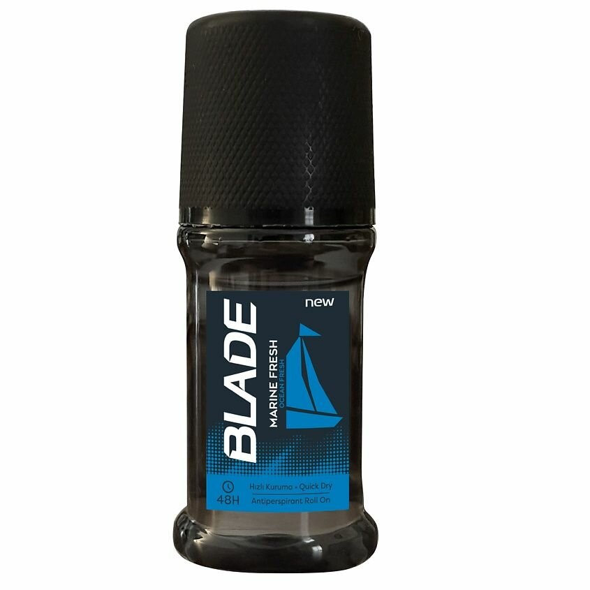Дезодорант BLADE роликовый с ароматом Marine Fresh, 50 мл