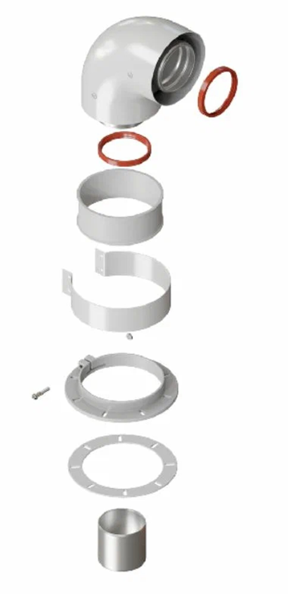 Отвод коаксиальный Sibio 60/100 универсальный, кроме Immergas и Navien Deluxe 75/100 стар.