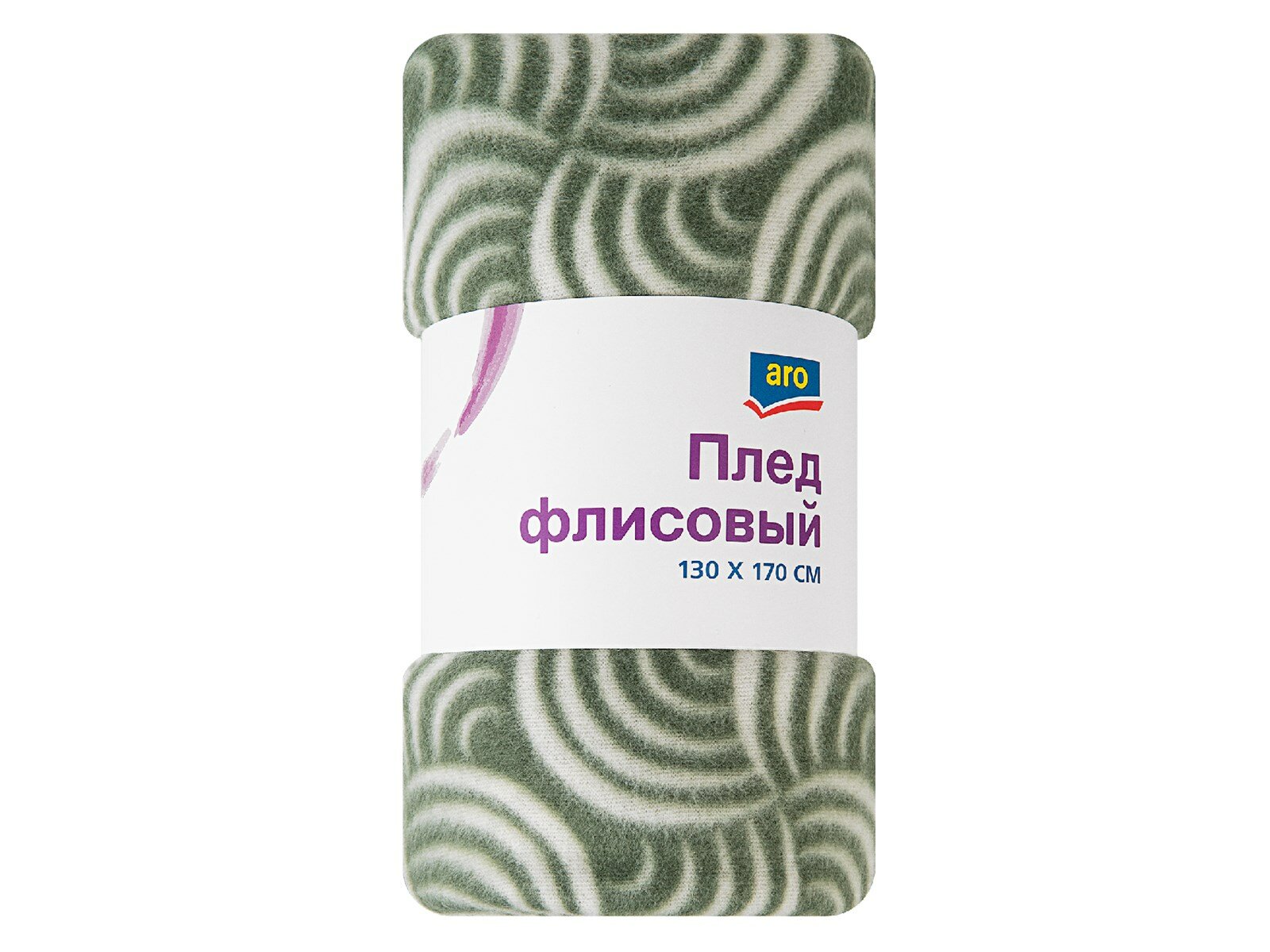 Aro Плед флисовый болотный 170г, 130 х 170см