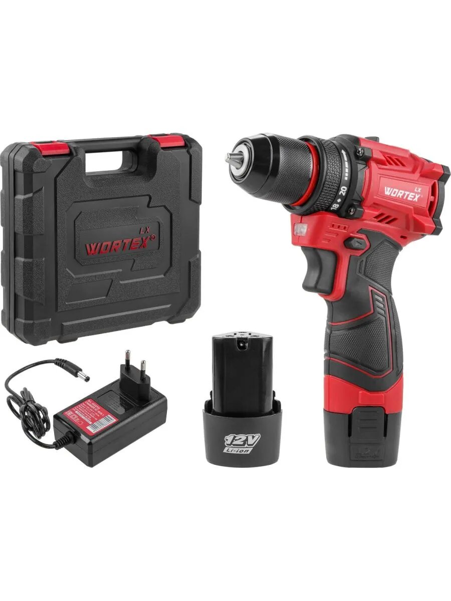 WORTEX Дрель-шуруповерт аккумуляторная BD 1220 DLi 12В 1333699