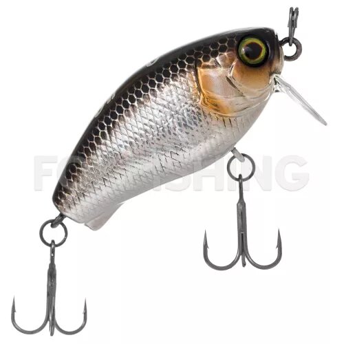 Воблер Jackall Cherry 0 Footer 48мм. 7,6гр. hl silver & black до 0,2м. floating