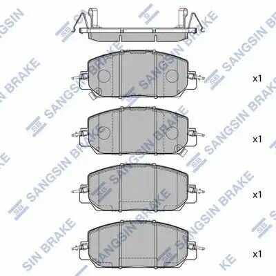 Колодки дисковые передние Honda CR-V 2.0/2.4 16>