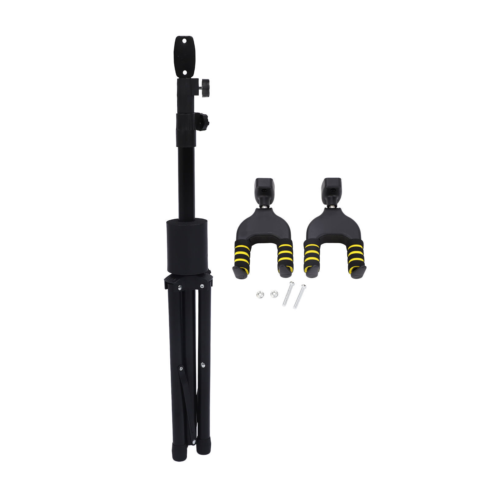 Подставка для гитары с автоматической фиксацией, противоскользящая, устойчивая к царапинам, напольная, для двух гитар.