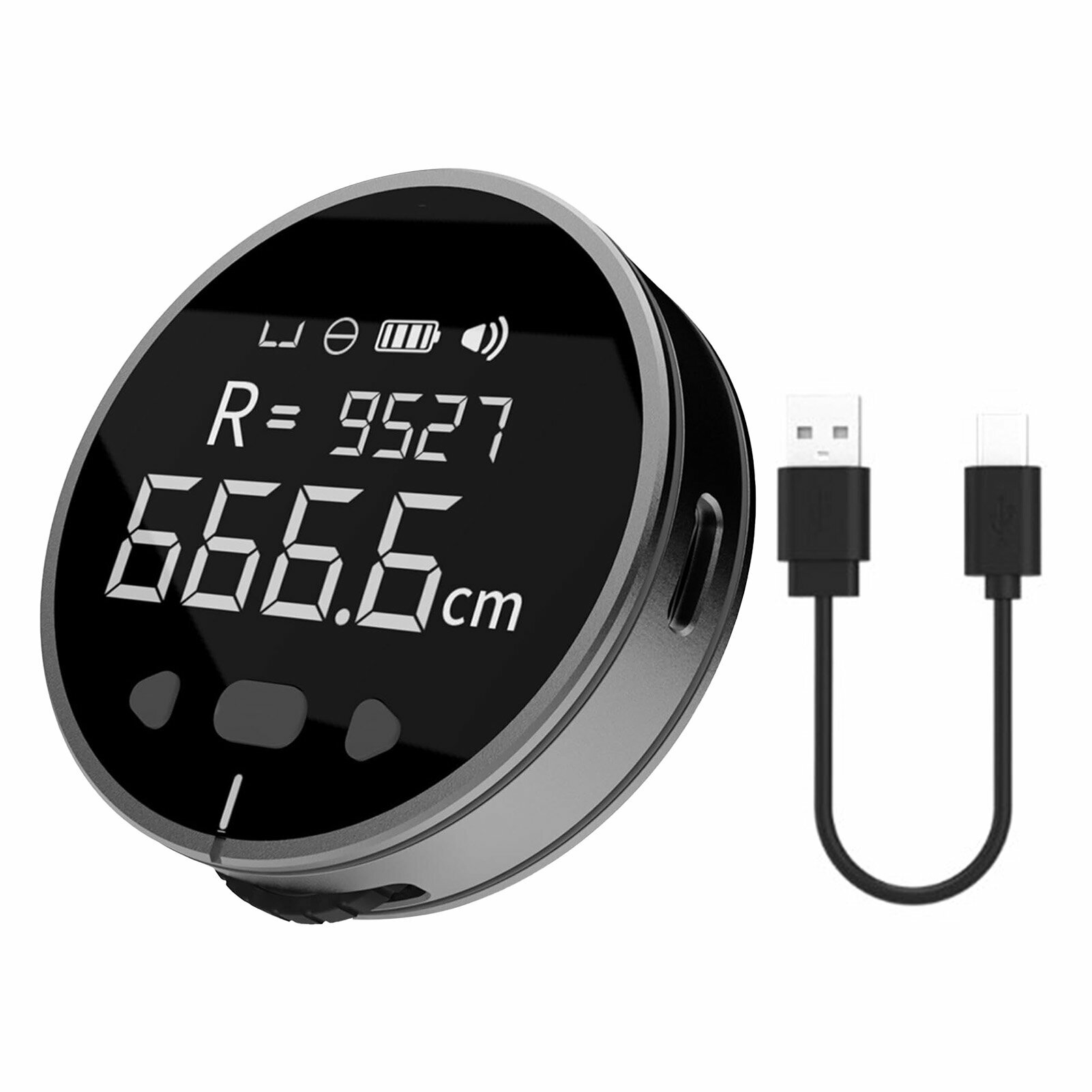 Электронная цифровая рулетка длиной 328 футов с ЖК-дисплеем, перезаряжаемый, для измерения длинных и криволинейных диаметров.