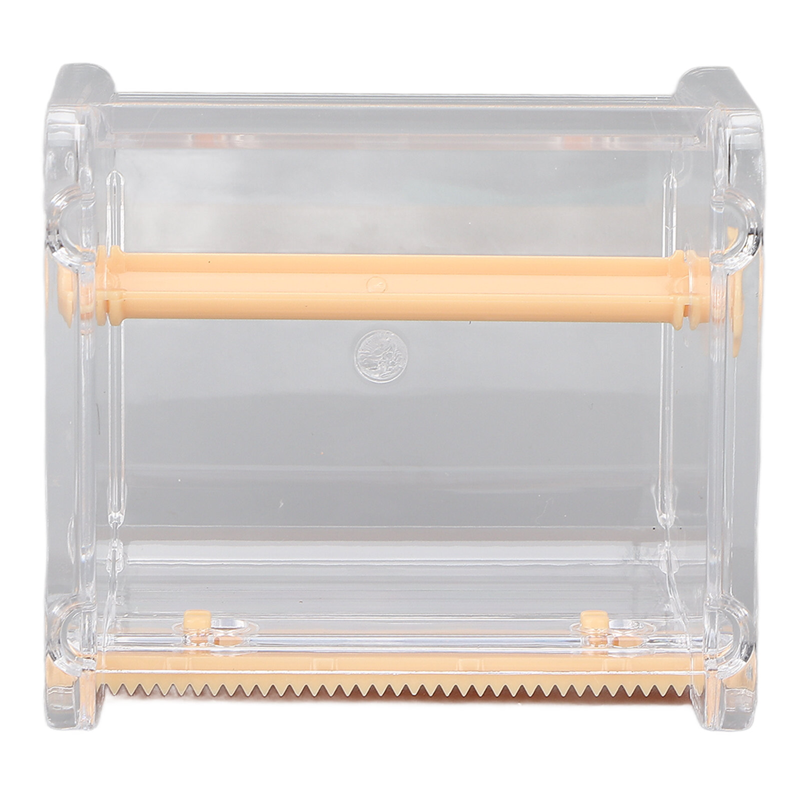 Прозрачный диспенсер для резки малярной ленты, держатель рулона ленты для домашнего офиса, школы, оранжевый