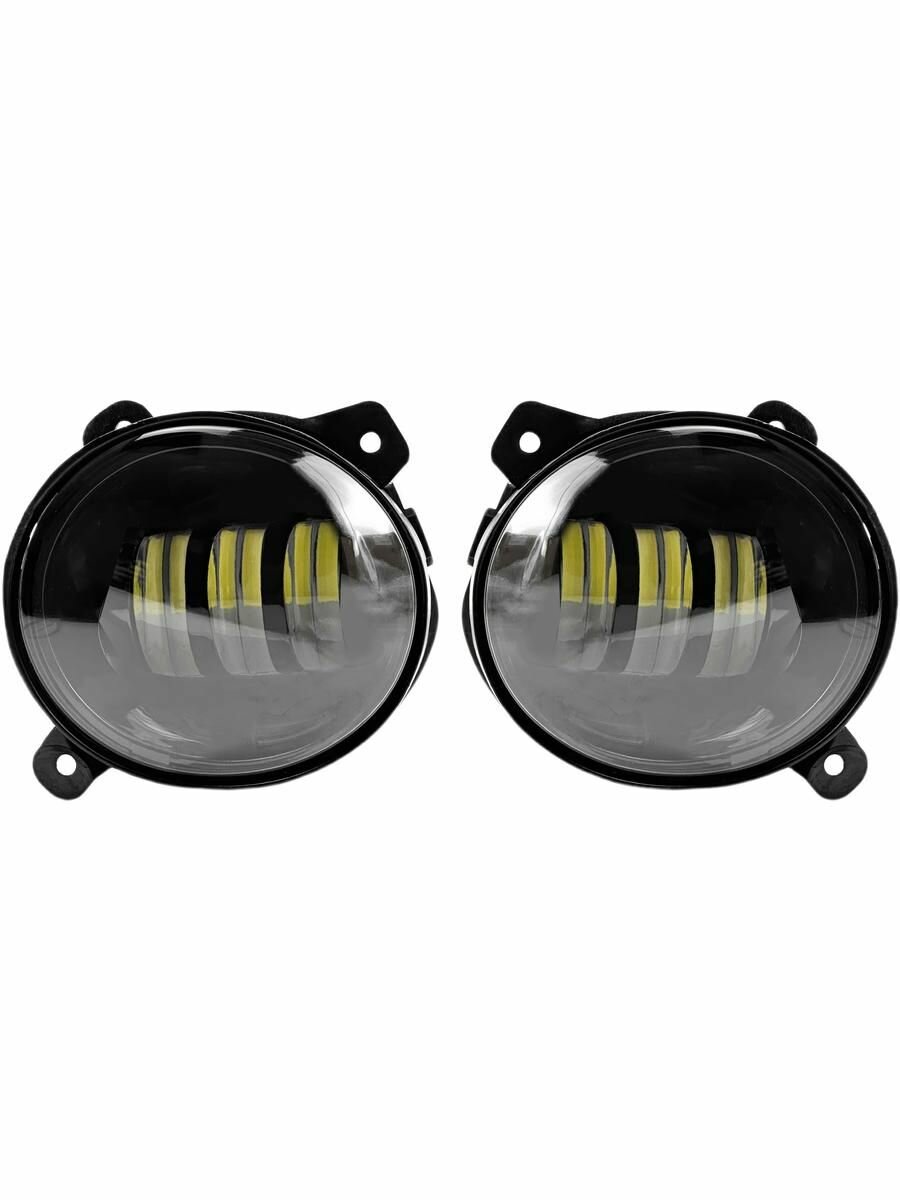 Противотуманные фары MYX-Light ПТФ светодиодные, 28W 3 линзы для Лада Гранта комплект 2 шт