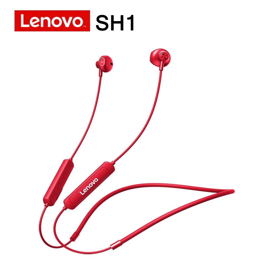Гарнитура Lenovo ThinkPlus SH1, беспроводная, с микрофоном, IPX5, магнитная, для спорта