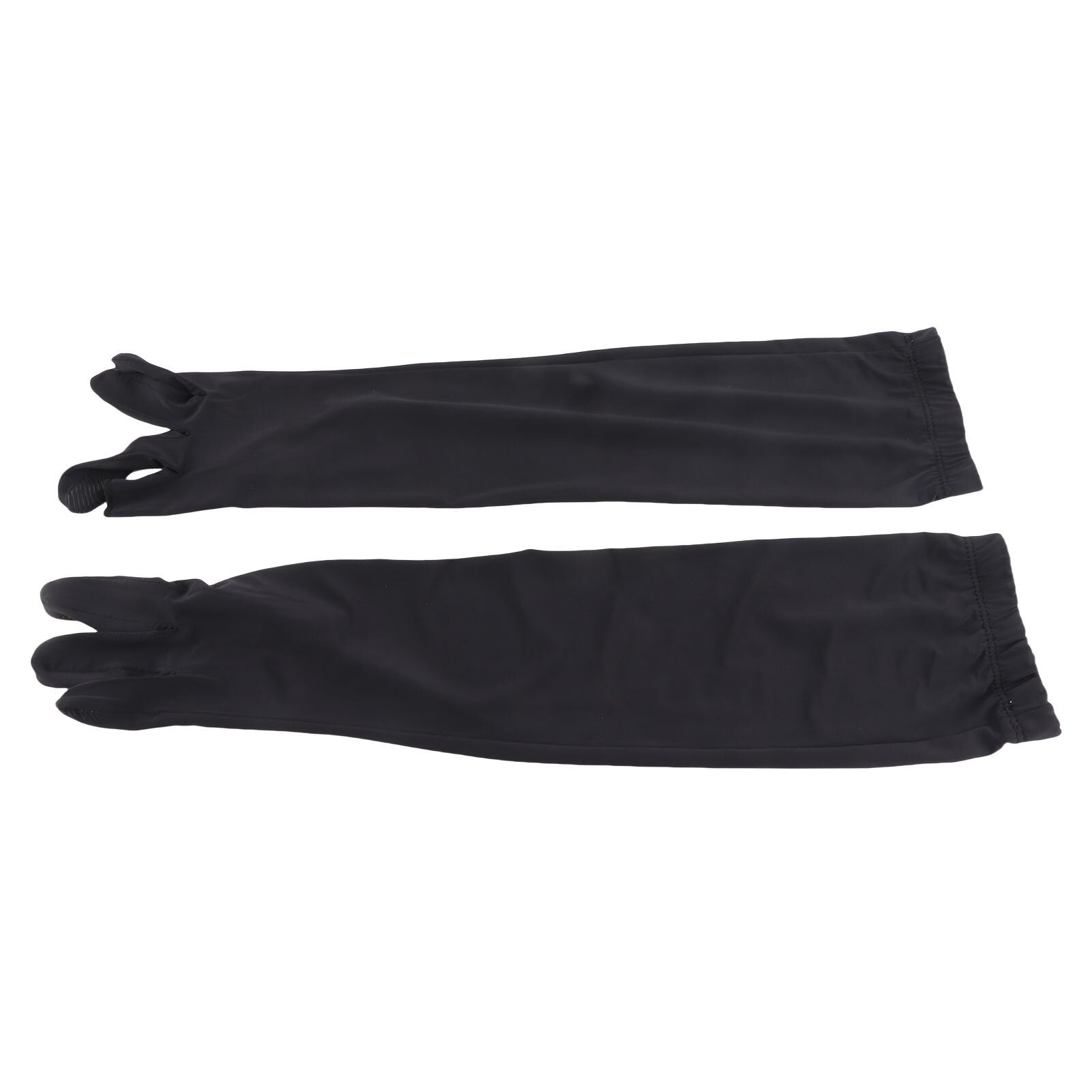 Рукава Солнцезащитные Черные Открытые 2 пальца Нейлон Силиконовый Эластичный Легкий Дышащий Нарукавники для улицы