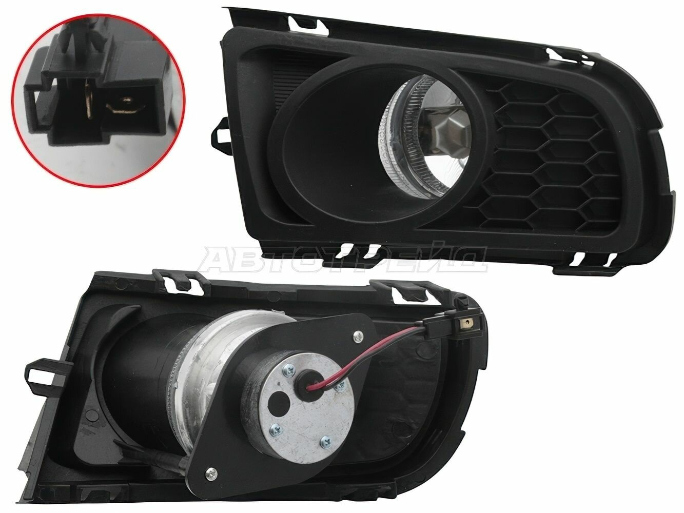 Фара противотуманная правая, с оправой для Мазда 6, Демио арт ST2162004R SAT